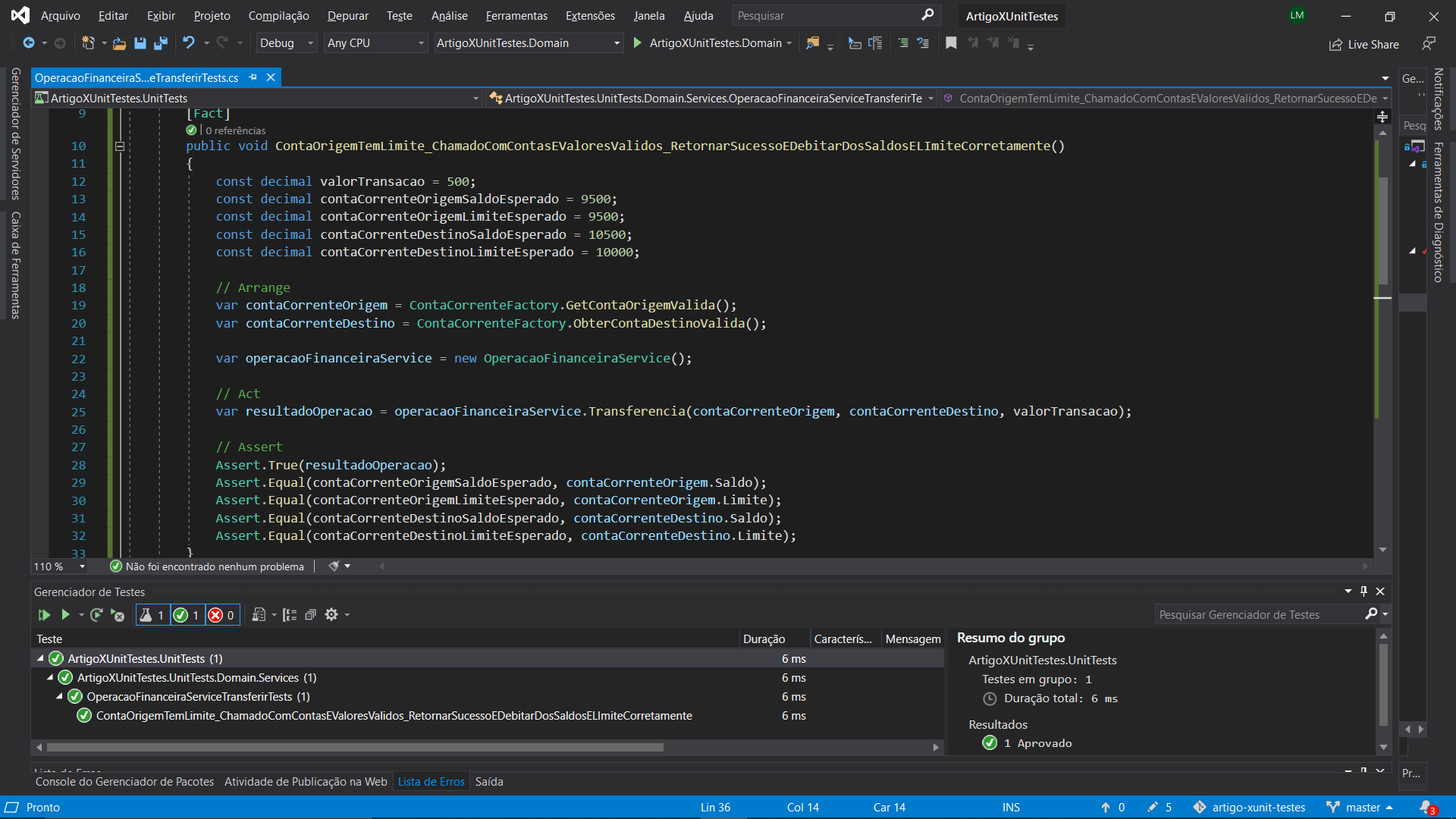 Testes Unitários com C# e xUnit – Parte 2: Escrevendo seus primeiros ...